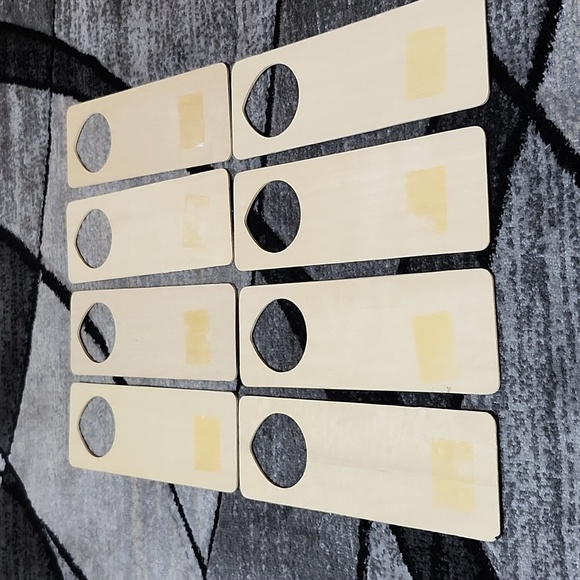 Michaels | Holiday | Vintage 999 Diy Christmas Door Knob Hangers Unfinished Signs 8 Pcs Wood ...